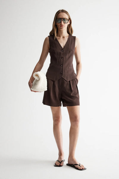 Elka - Nina Vest - Chocolate – Emma-Marie